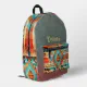 Native American Indian Style Print - Monogrammed Printed Backpack | Zazzle