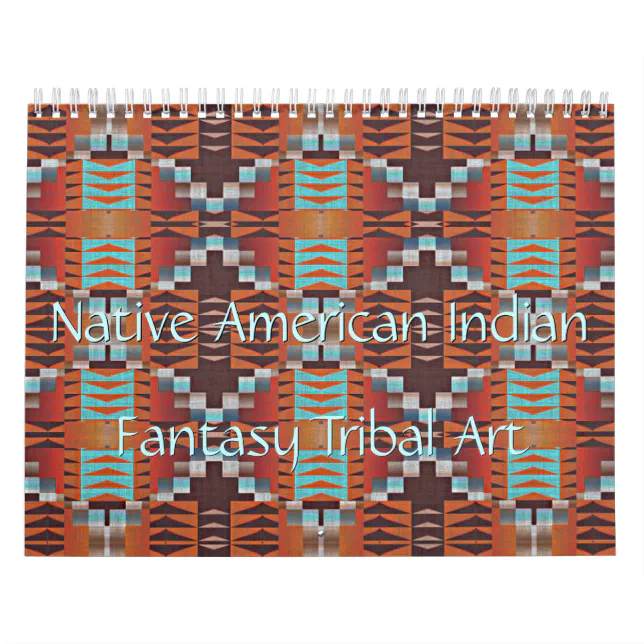 Native American Indian Tribal Pattern Art Calendar | Zazzle