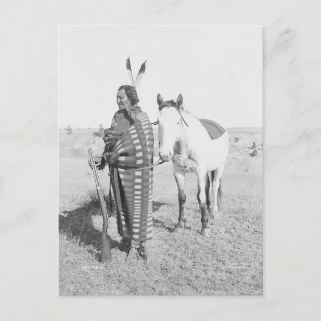 Native American Indian Vintage Portrait Postcard | Zazzle