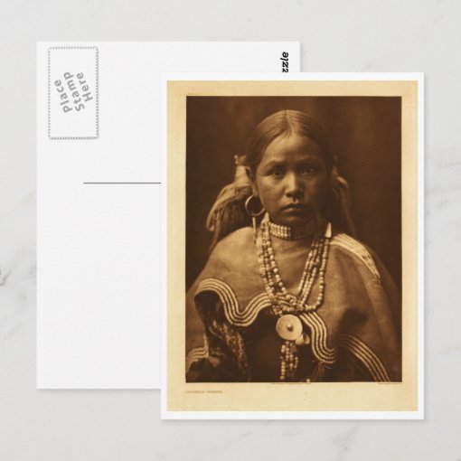 Native American Indian Vintage Portrait Postcard | Zazzle