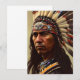 Native American Indian Warrior Thank You Card | Zazzle