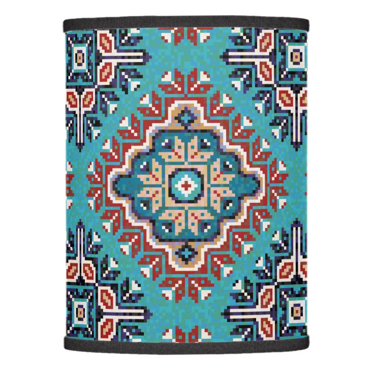 Native American Indians Navajo Mosaic Pattern Lamp Shade | Zazzle