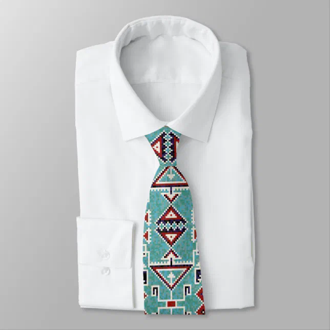 Native American Indians Navajo Pattern Neck Tie | Zazzle