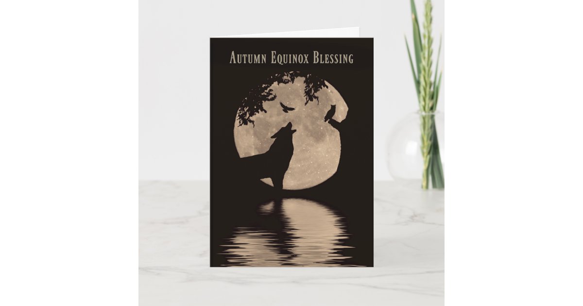 Native American Inspired Autumn Equinox Blessings Card | Zazzle