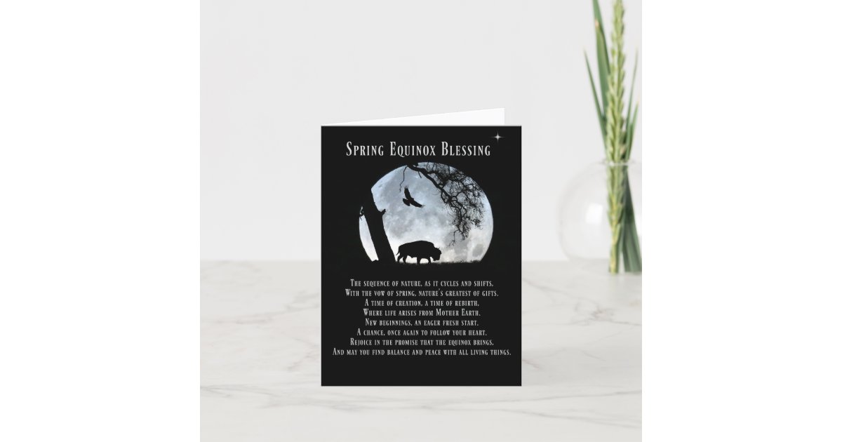 Native American Inspired Spring Equinox Blessings Card | Zazzle