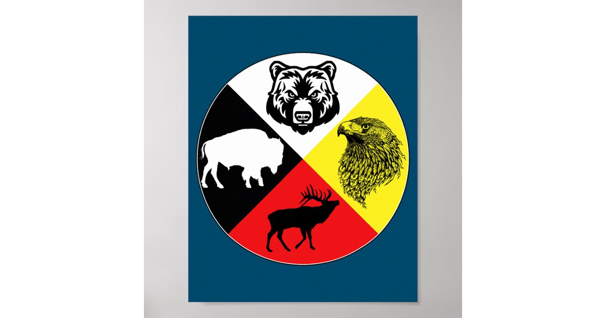 Native American Medicine Wheel Poster | Zazzle
