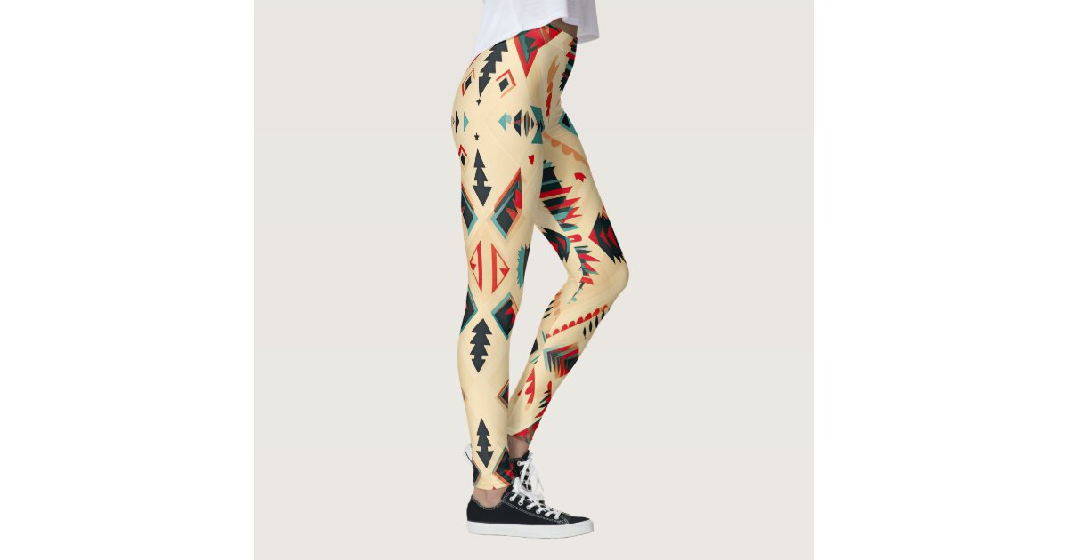 Native American Pattern Leggings | Zazzle