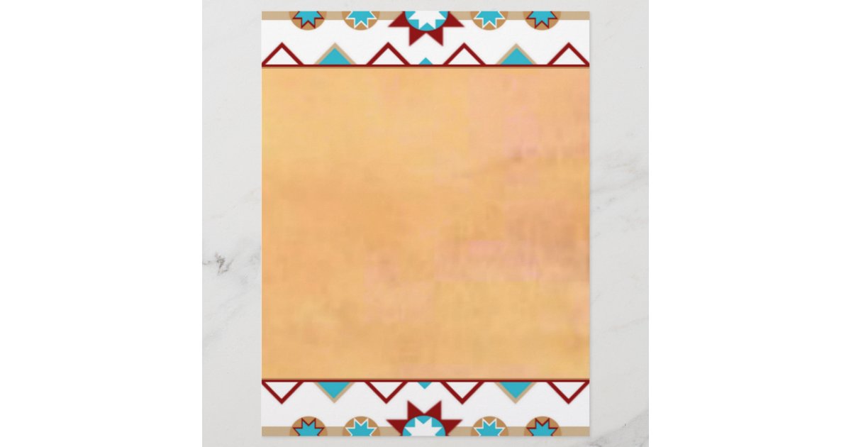 Native American Pattern Letterhead | Zazzle