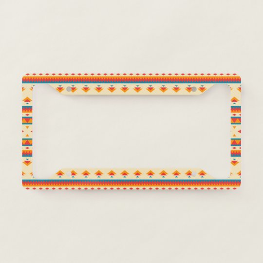 Native American Pattern License Plate Frame | Zazzle.com