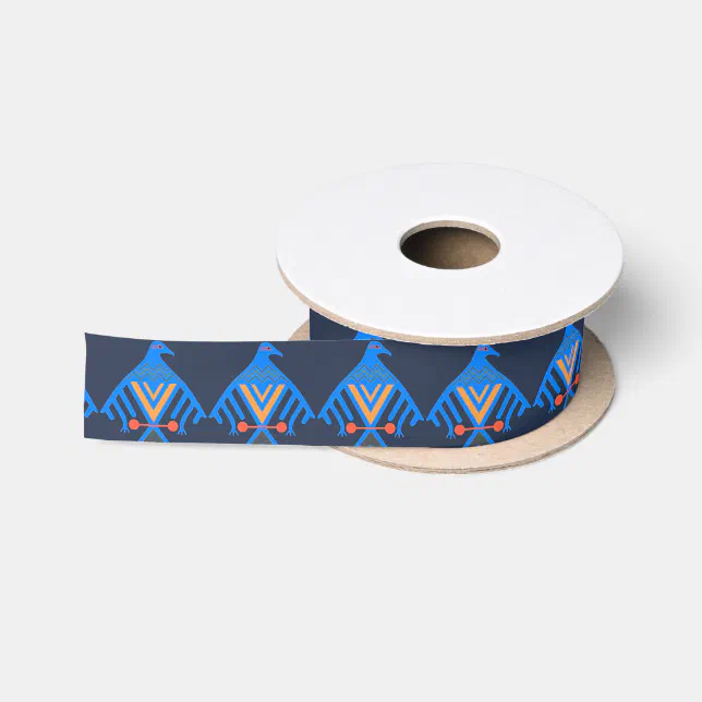 Native American pattern Satin Ribbon | Zazzle