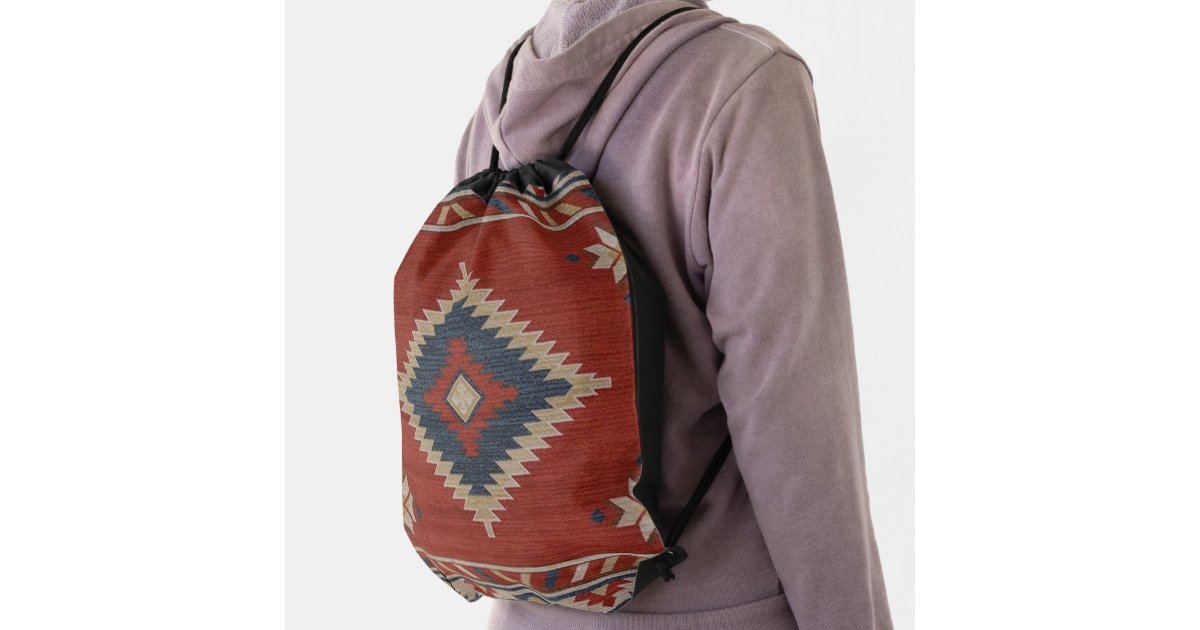Native American Patterns 2 Drawstring Bag | Zazzle