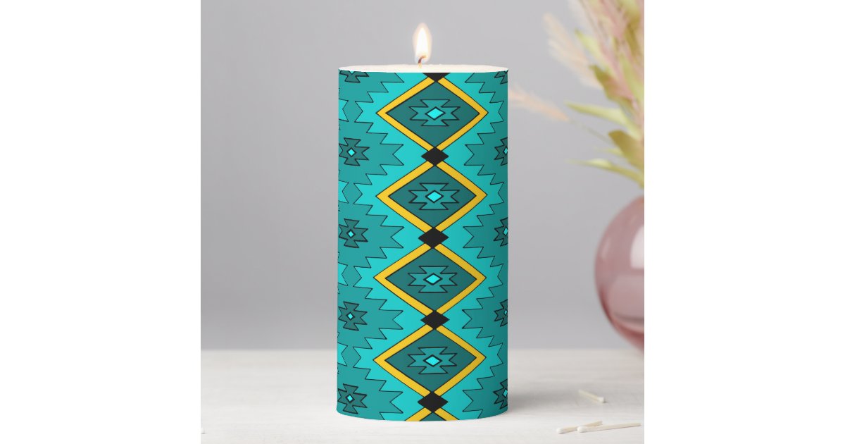 Native American Pillar Candle | Zazzle
