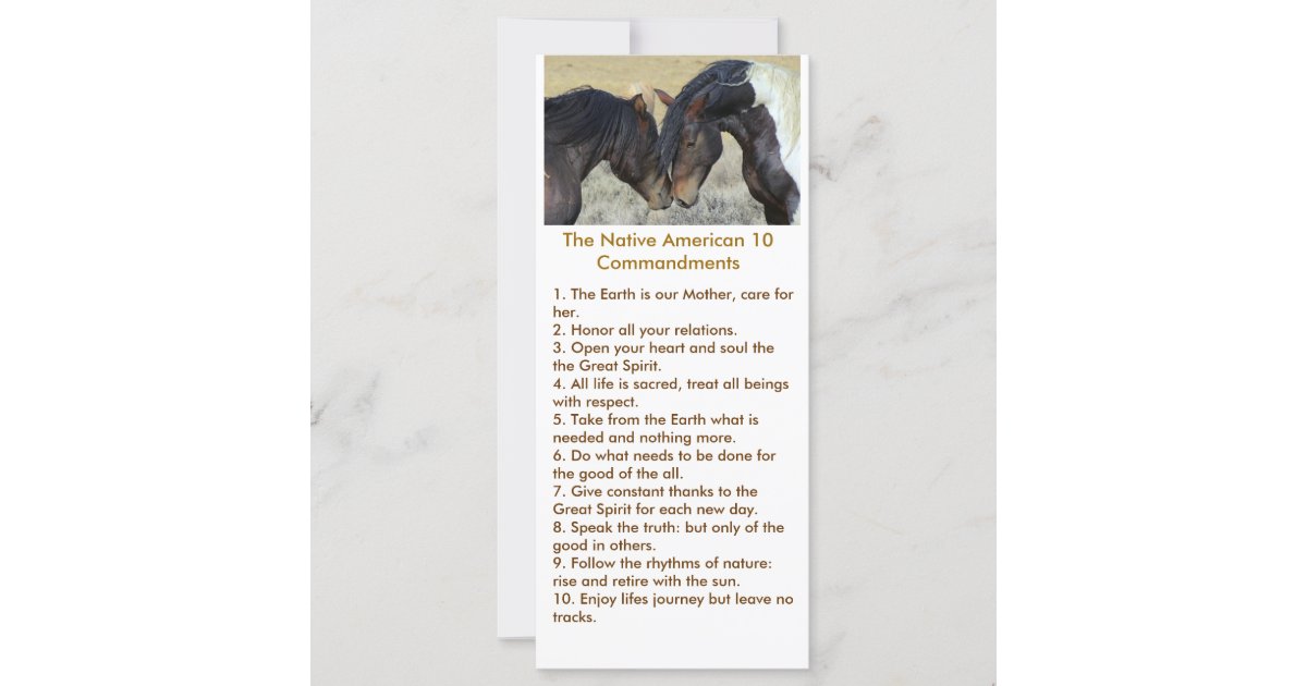 Native American Poem with Wild Mustangs | Zazzle