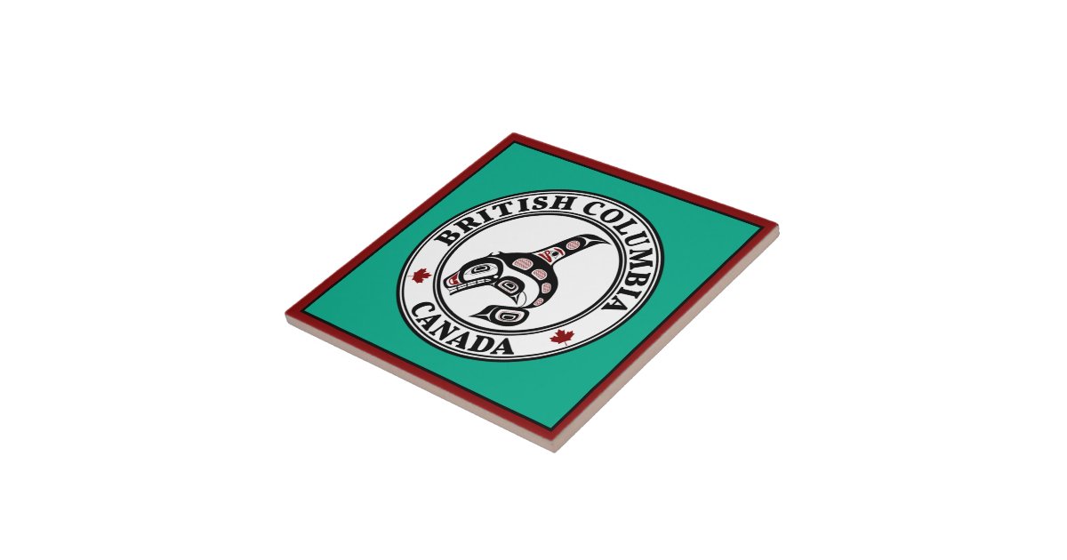 Native American Red Black Haida Orca Killer Whale Ceramic Tile | Zazzle
