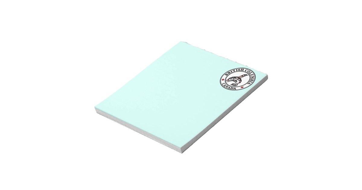 Native American Red Black Haida Orca Killer Whale Notepad | Zazzle