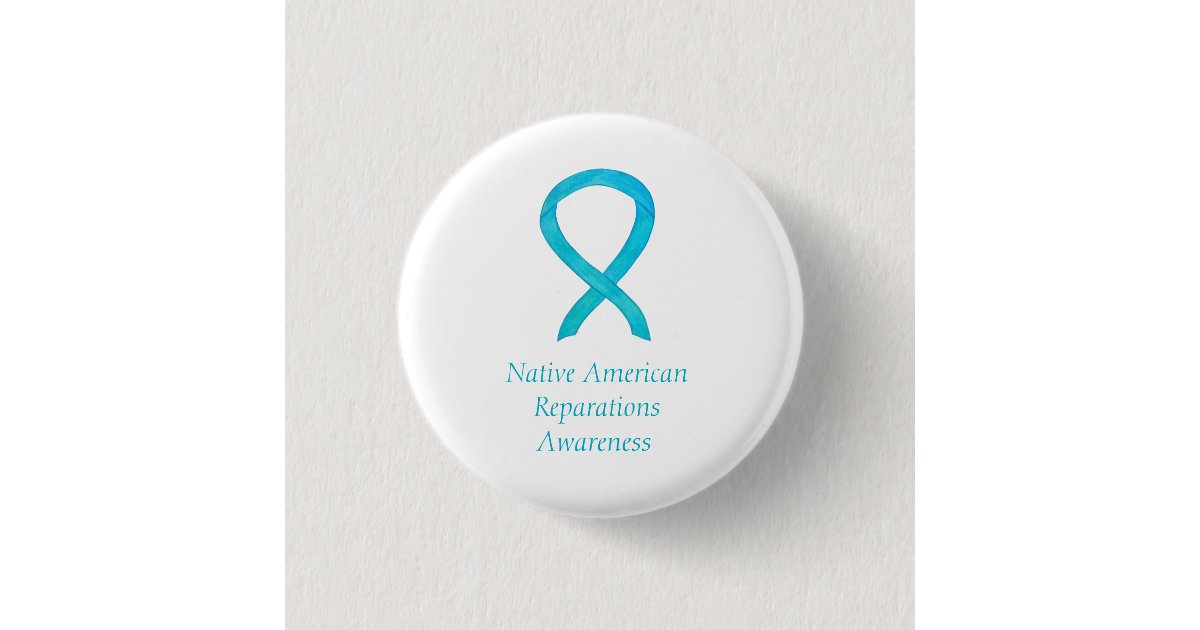 Native American Reparations Awareness Ribbon Pins | Zazzle