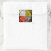 Native American Sacred Hoop Square Sticker | Zazzle