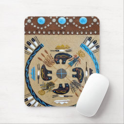 Native American "Sandpainting" Western Mousepad | Zazzle