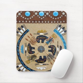 Native American "Sandpainting" Western Mousepad | Zazzle