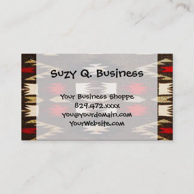 Native American Tribal Design Print Business Card | Zazzle