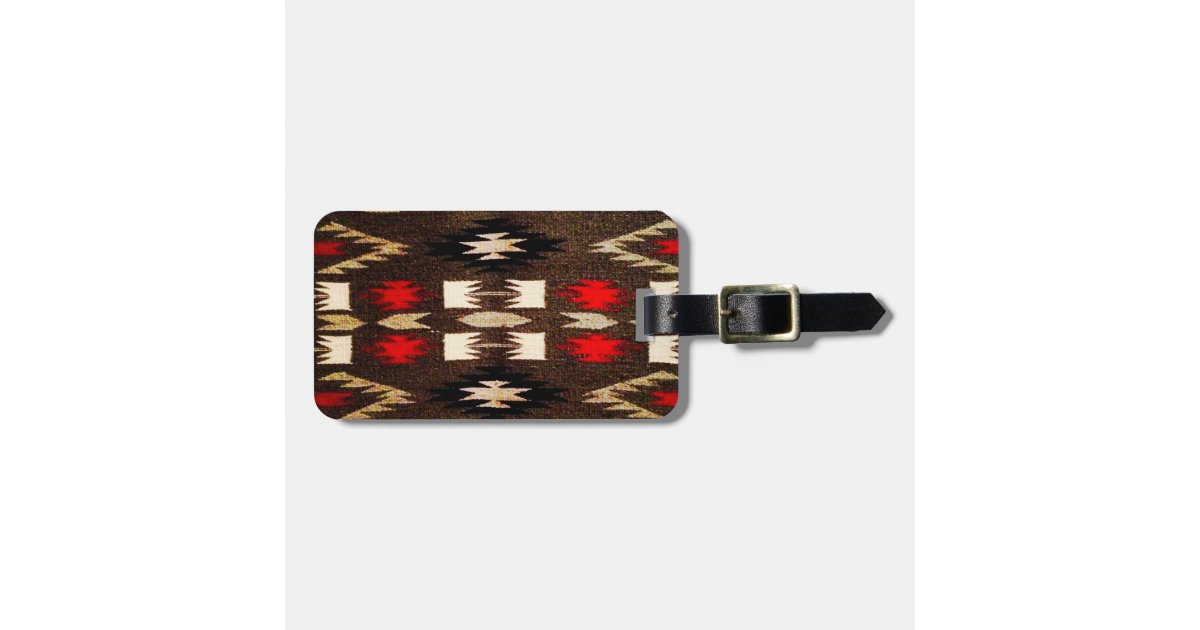 Native American Tribal Design Print Luggage Tag | Zazzle