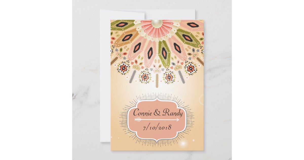 Native American Wedding Invitation | Zazzle