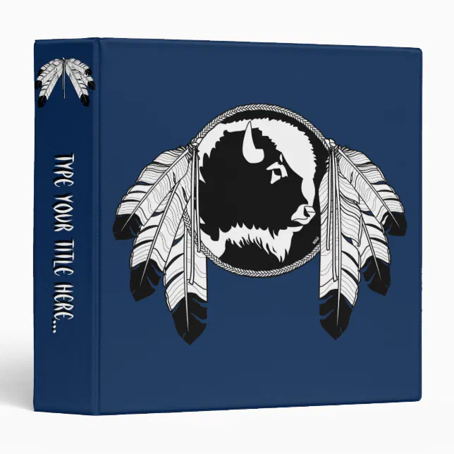 Native Art Binder Custom Native Wildlife Book | Zazzle