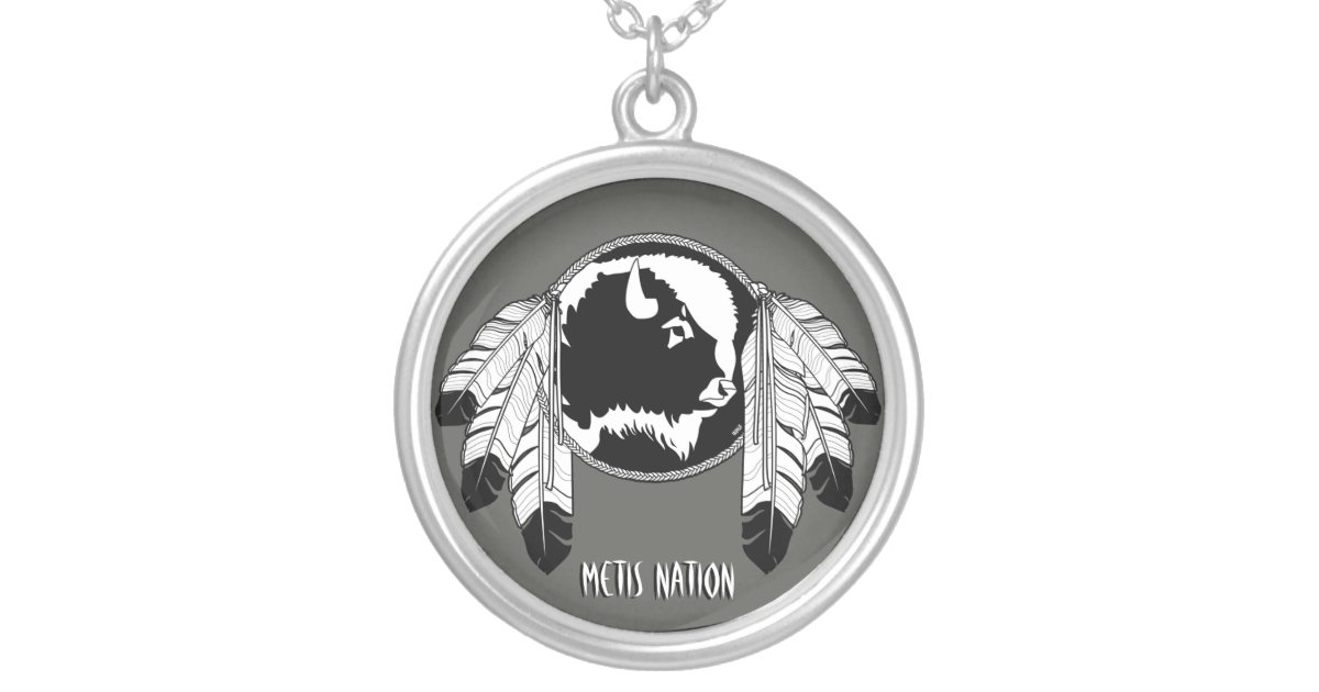 Native Art Necklace Personalized Metis Necklace | Zazzle