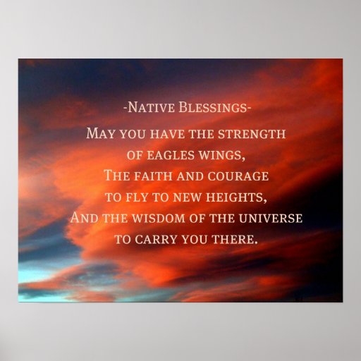 Native Blessings Poster | Zazzle