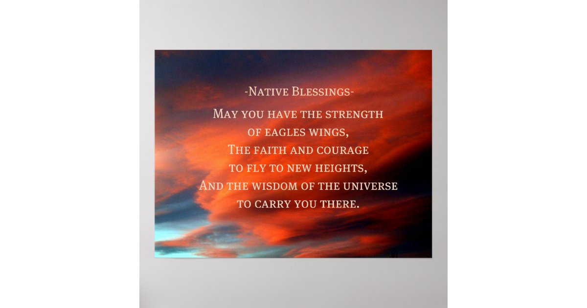 Native Blessings Poster | Zazzle