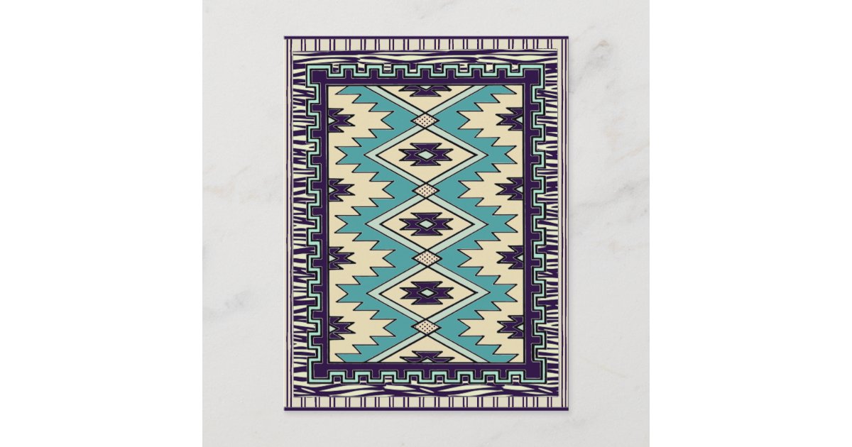 Native Chief Pattern Postcard | Zazzle