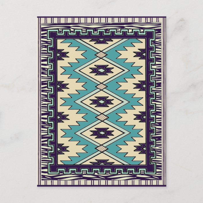 Native Chief Pattern Postcard | Zazzle.com
