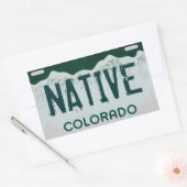 Native Colorado artistic license plate sticker | Zazzle