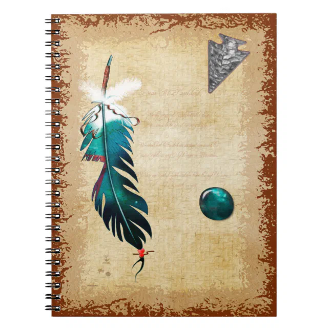Native Reflections Native American Art Notebook | Zazzle