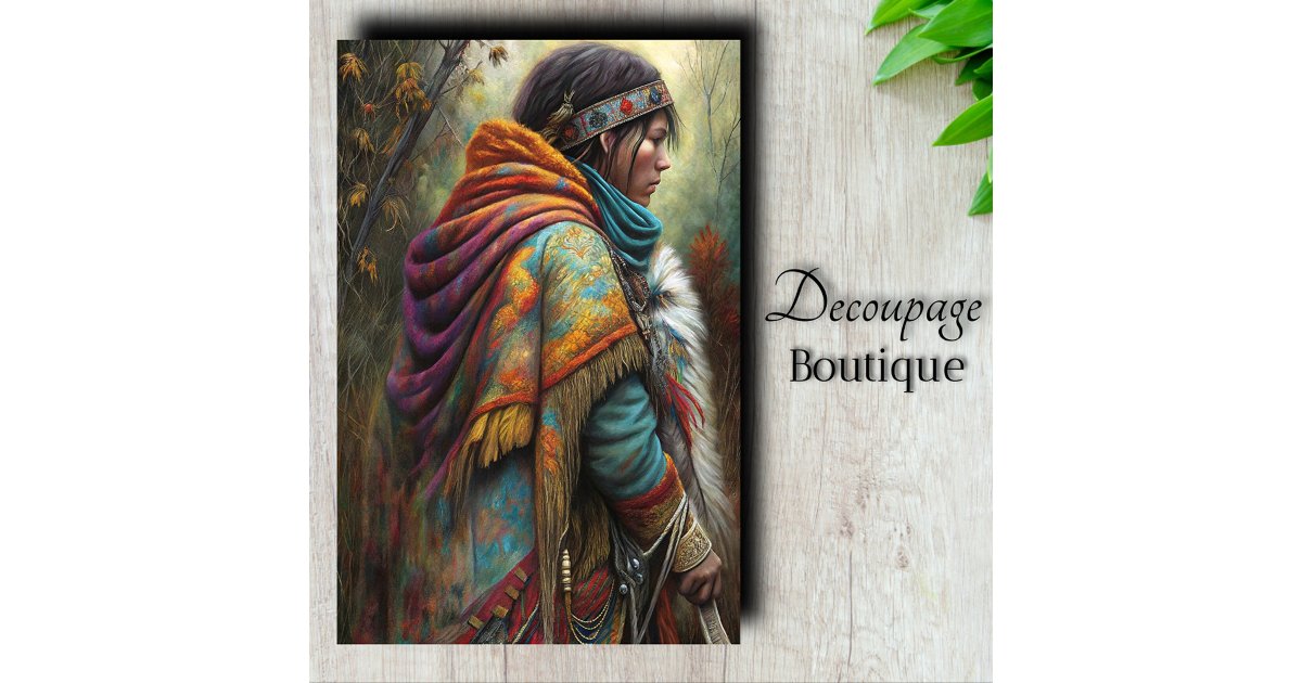Native Spirit Decoupage Tissue Paper | Zazzle