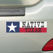 Native Texan Bumper Sticker | Zazzle