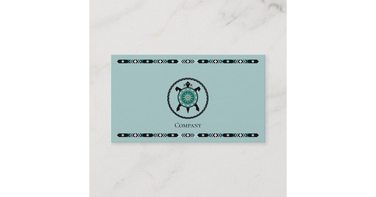 Native Turtle Business Card | Zazzle