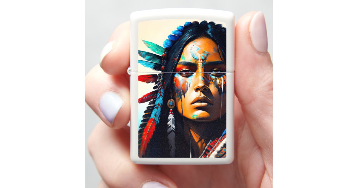 Native Warrior 2 Zippo Lighter | Zazzle
