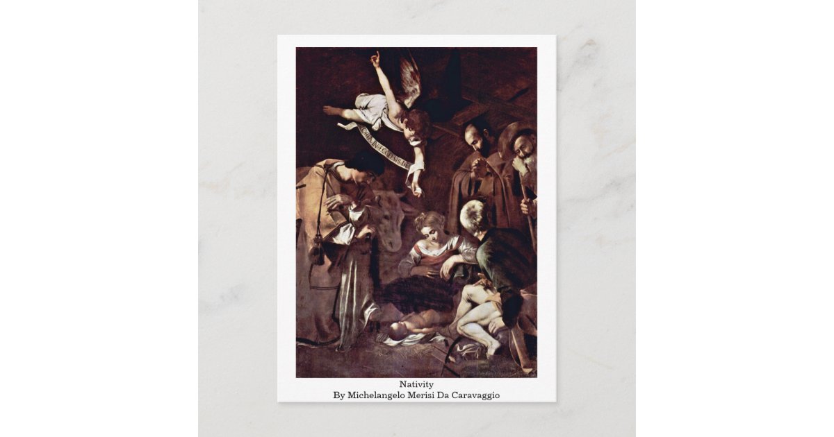 Nativity By Michelangelo Merisi Da Caravaggio Postcard | Zazzle