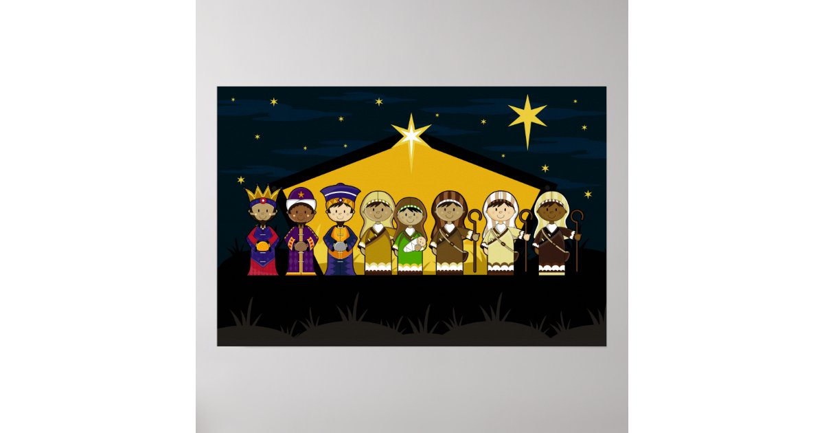 Nativity Characters Poster | Zazzle
