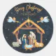 Nativity Christmas Classic Round Sticker | Zazzle