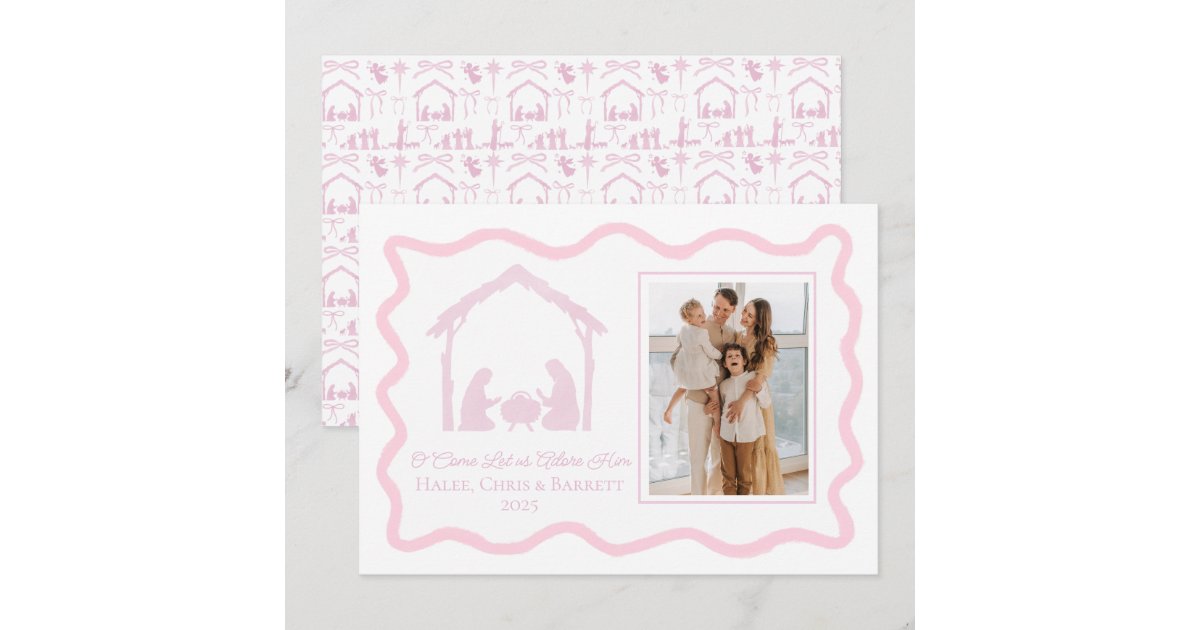 Nativity Christmas Greeting, Holiday Family Photo | Zazzle
