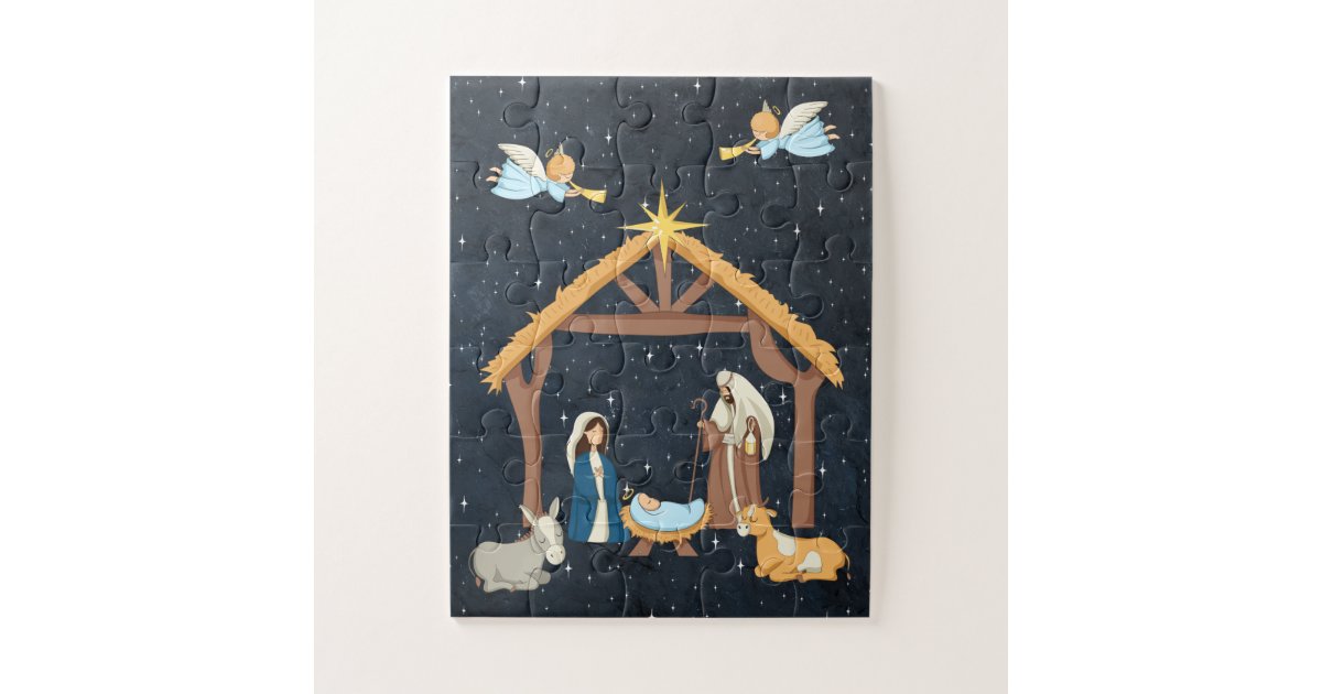 Nativity Christmas Jigsaw Puzzle | Zazzle