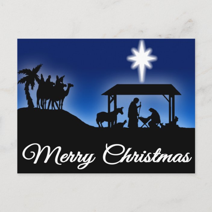 Nativity Christmas Postcard | Zazzle.com