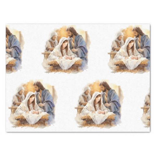 Nativity Christmas Tissue Paper | Zazzle