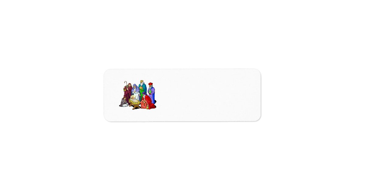 nativity label | Zazzle