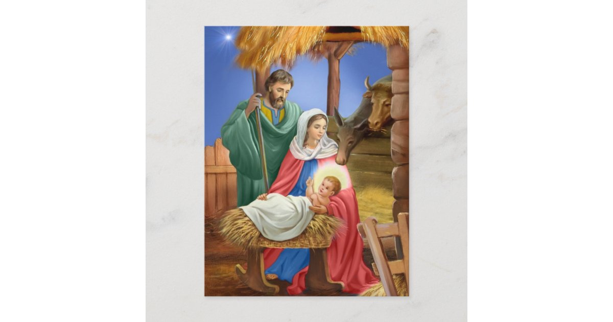 Nativity of Jesus Postcard | Zazzle