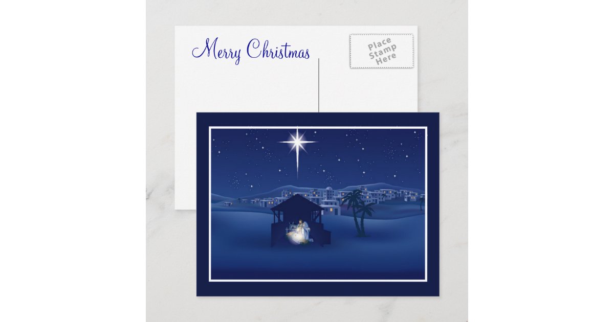 Nativity Postcard | Zazzle