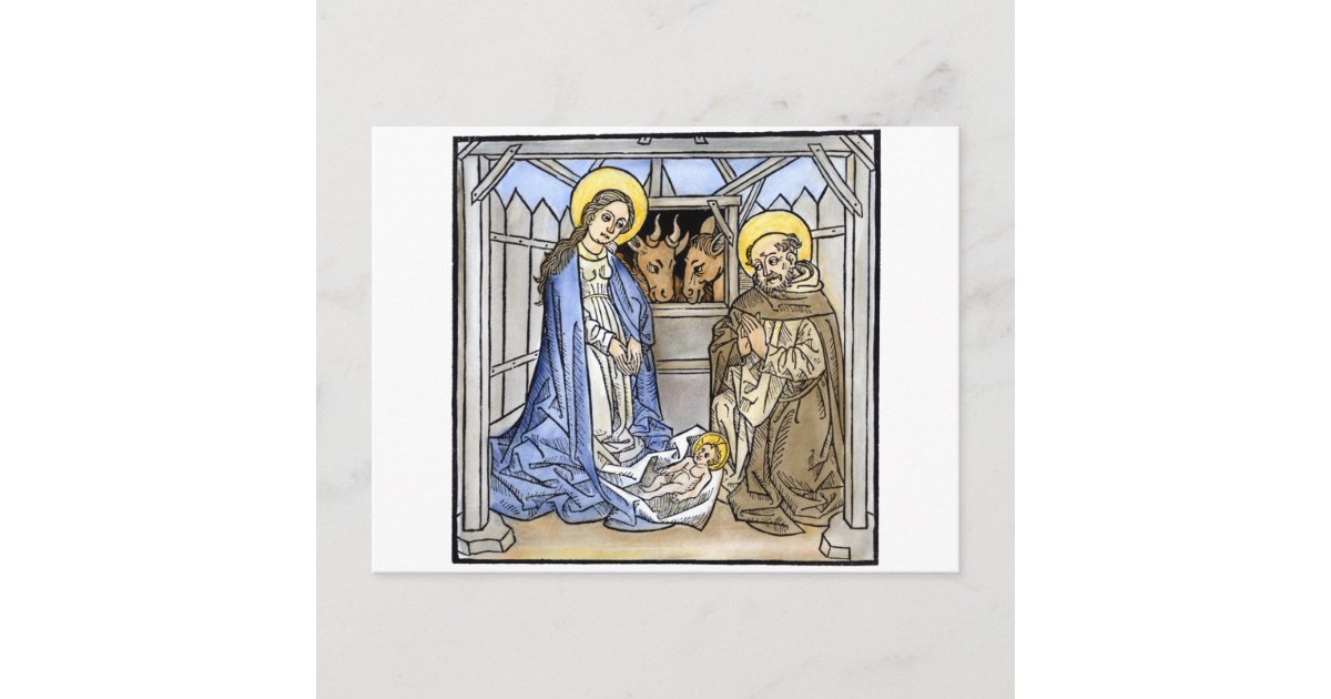 NATIVITY POSTCARD | Zazzle