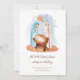 Nativity Scene Asleep on The Hay Christmas Holiday Card | Zazzle